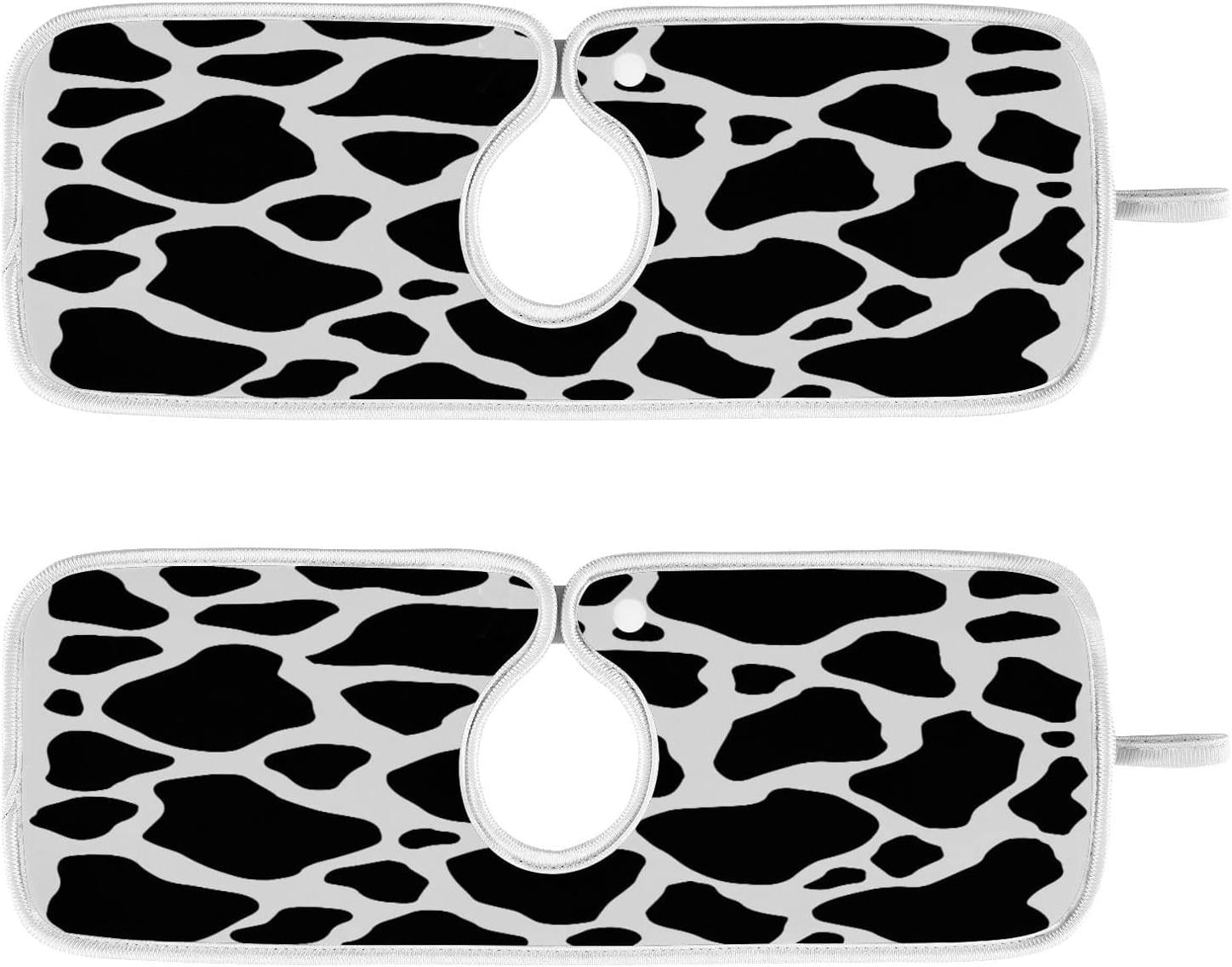 Cow Zebra Leopard Sink Splash Guard for Faucet 2 Pack Faucet Absorbent ...