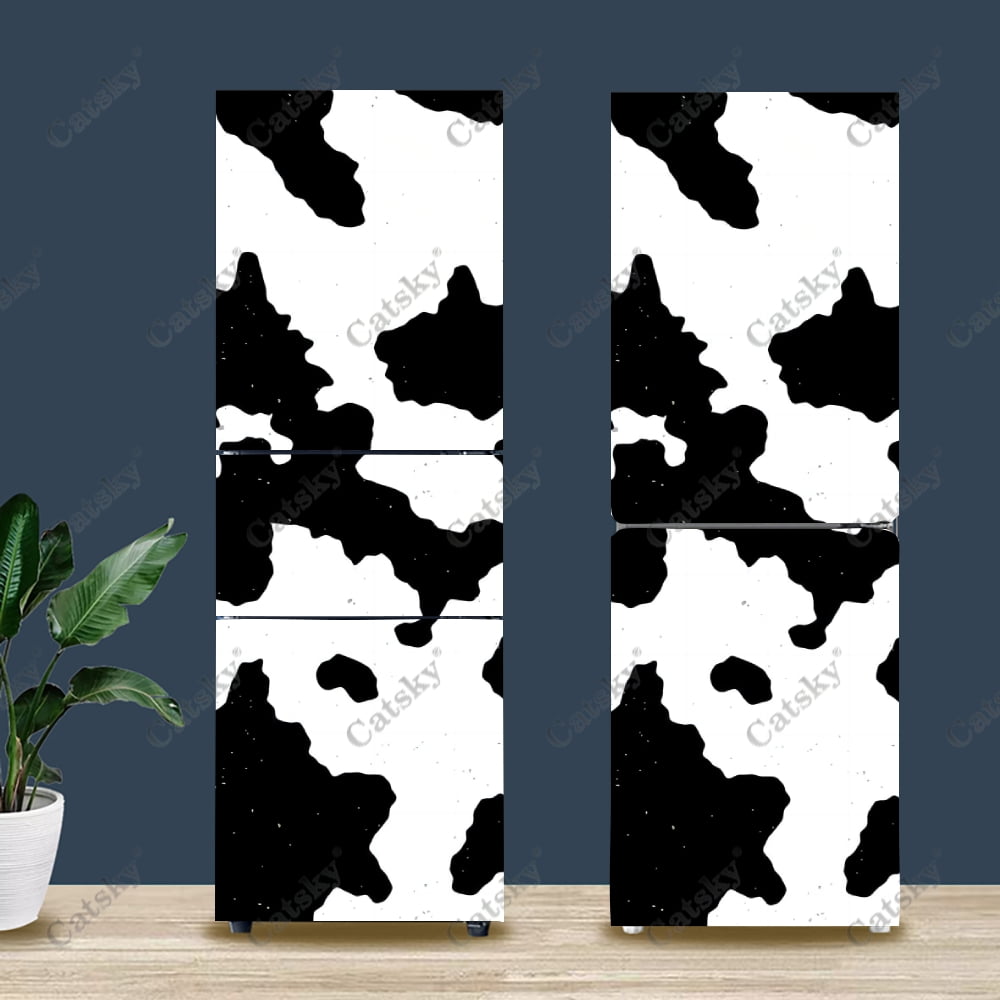 Cow pattern Refrigerator Sticker Home r Kitchen Mural DIY Wall Sticker ...