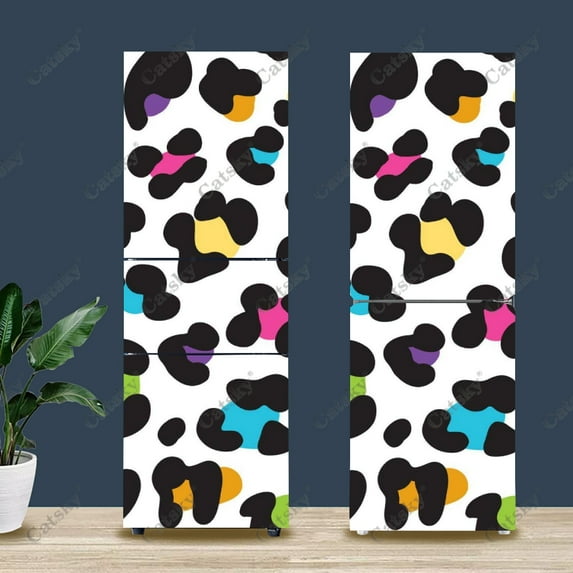 Cow pattern Refrigerator Sticker Home r Kitchen Mural DIY Wall Sticker ...