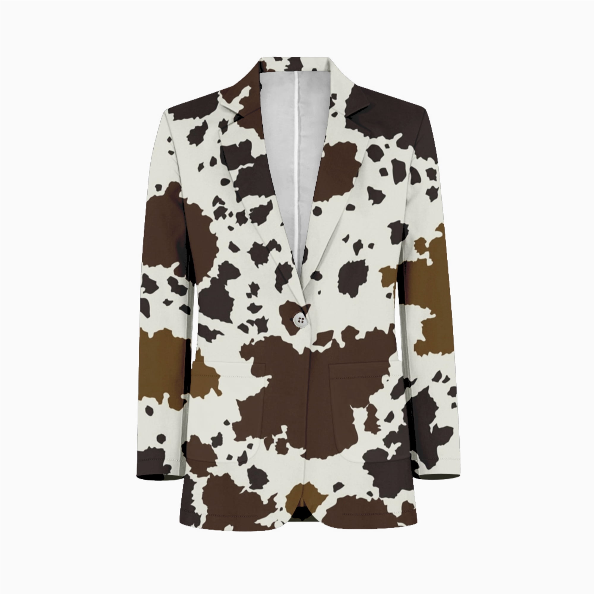 Cow print textures Men's Suit Blazer Casual Party Wear Slim Fit Suit ...