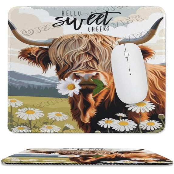 Cow with Funny Quote Printed Mouse Pad, 10"x12", Square Mouse Pad ...