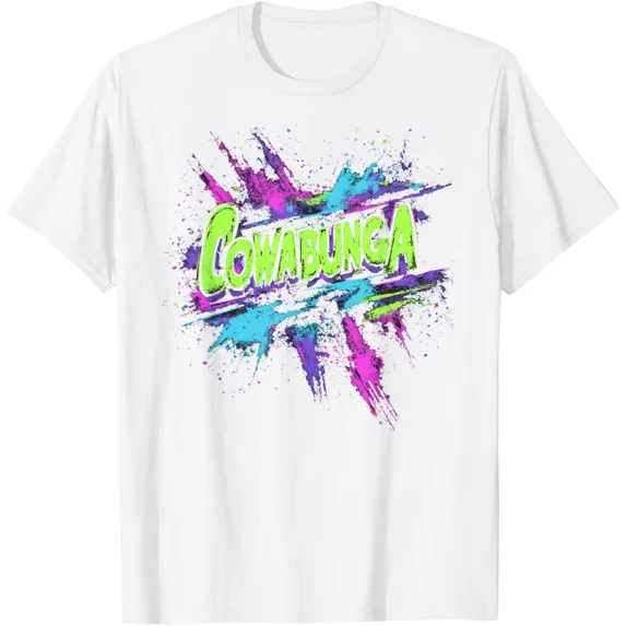 Cowabunga Retro 80s 90s Nostalgia Slang Grunge Art T-Shirt - Walmart.com
