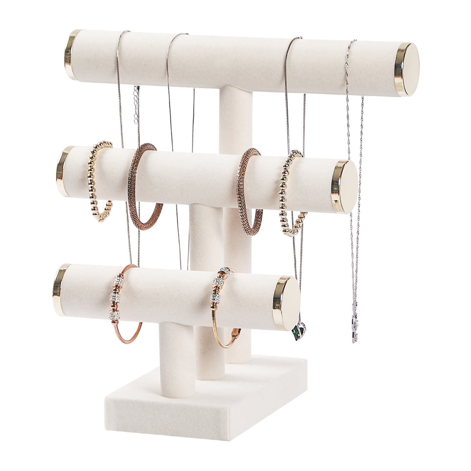 Coward 3 Tier Bracelet Holder,Bracelet Display Stand with Metal Cap ...