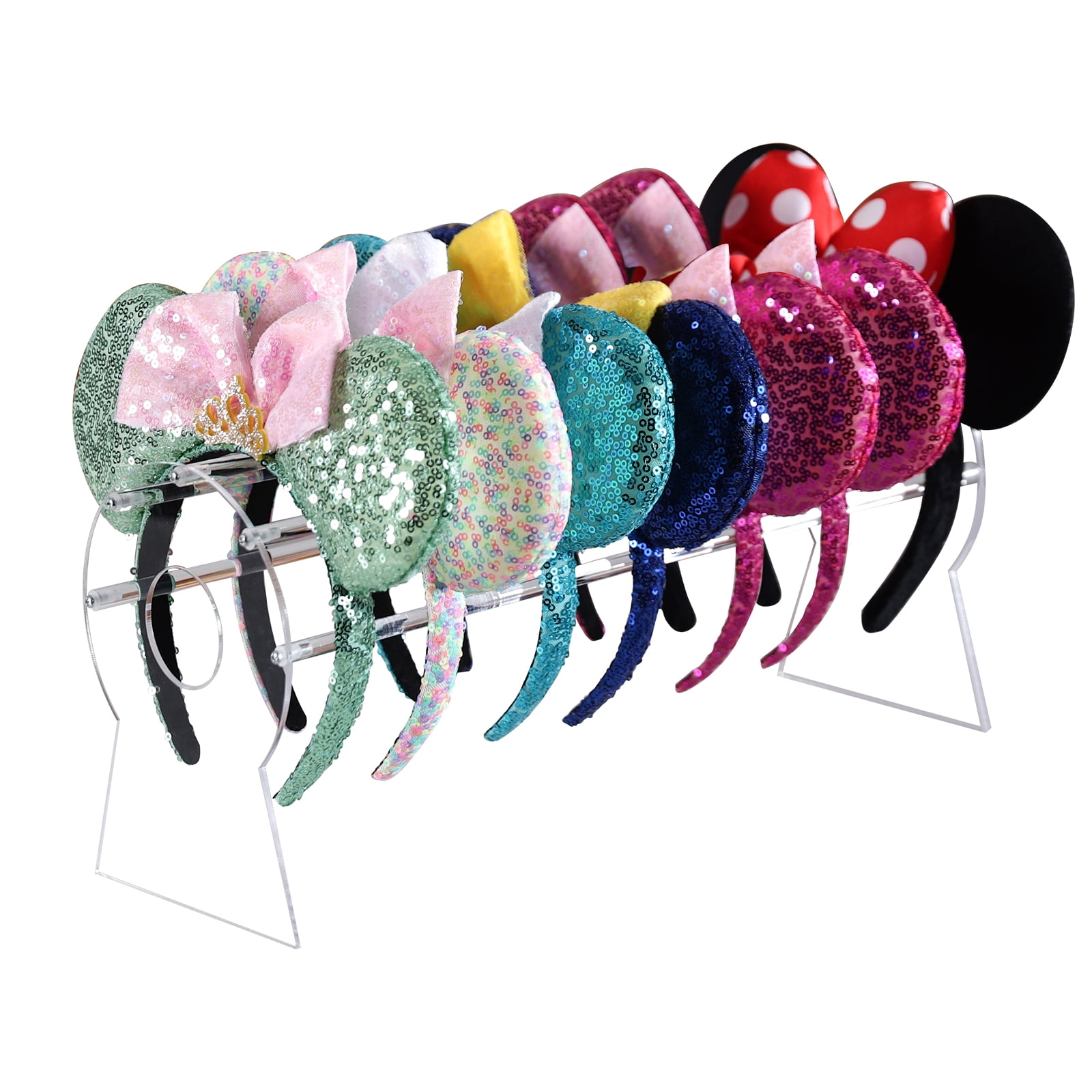 Coward Acrylic Headband Holder, Clear Band Storage, Hairband Organizer ...