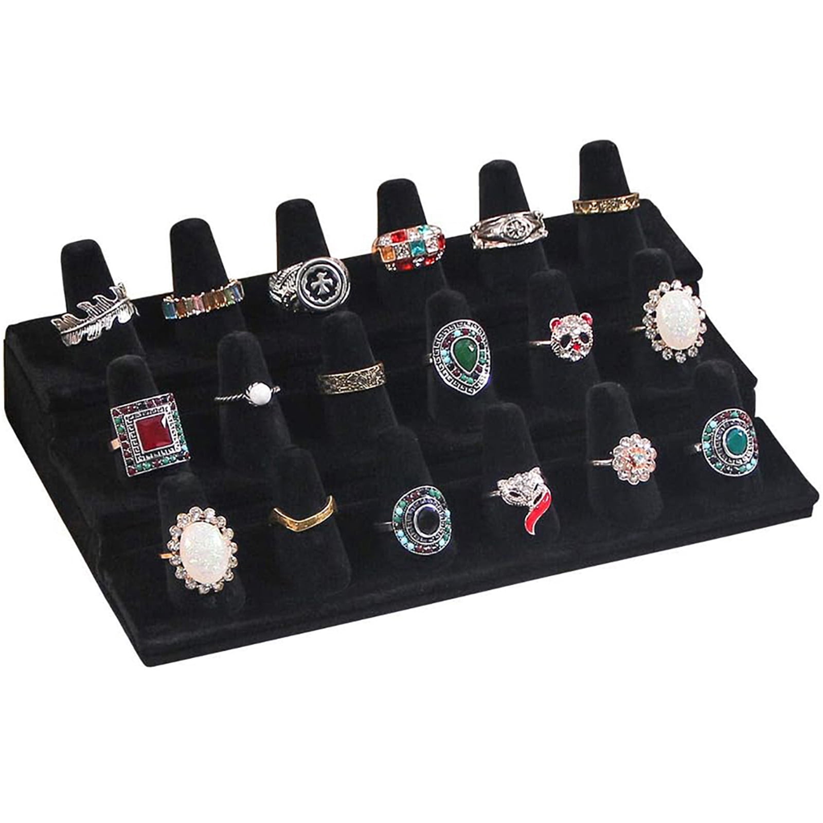 Coward Ring Holder 18 Finger Ring Display Jewelry Holder Ring Organizer ...