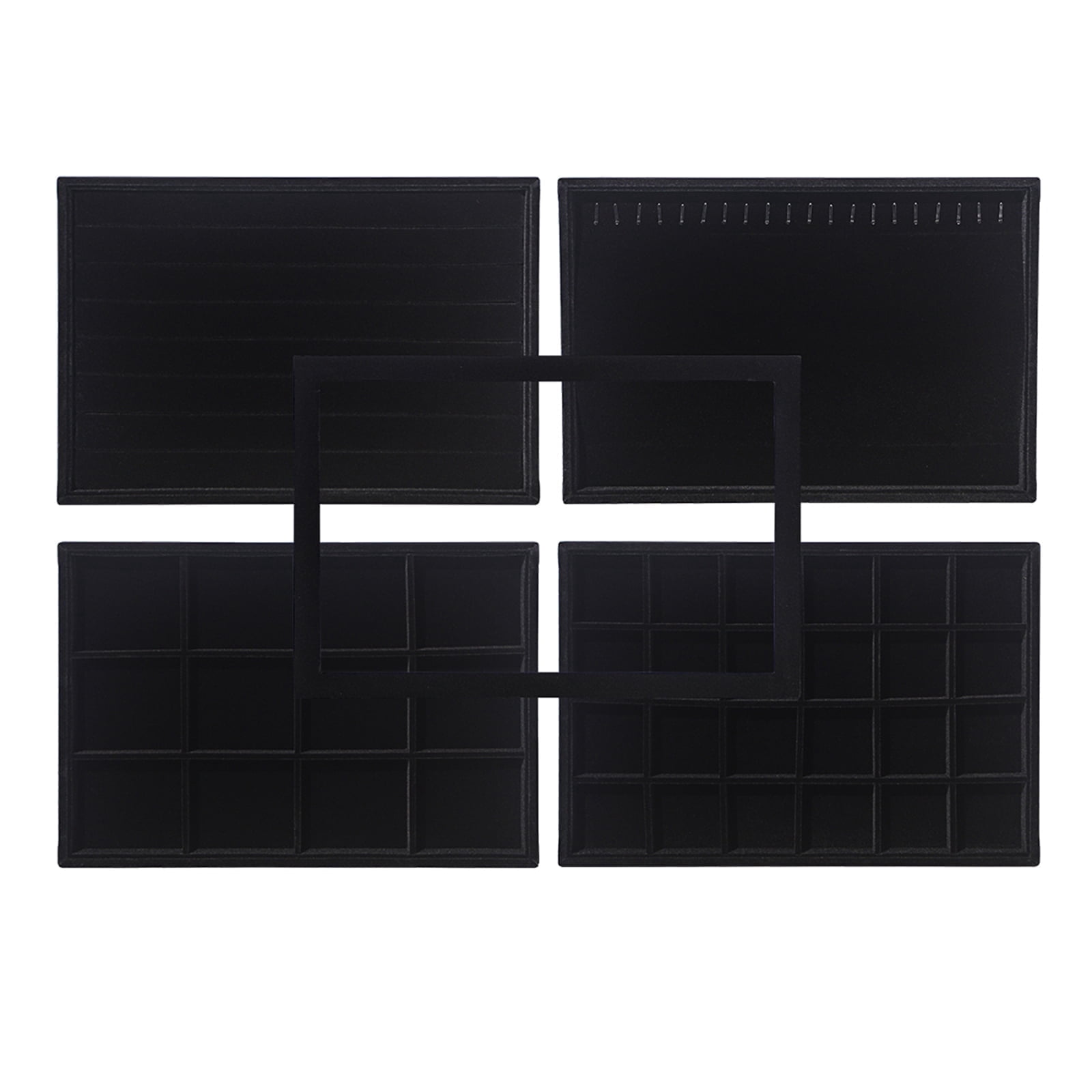 Coward Stackable Velvet Jewelry Trays Organizer, Jewelry Storage ...