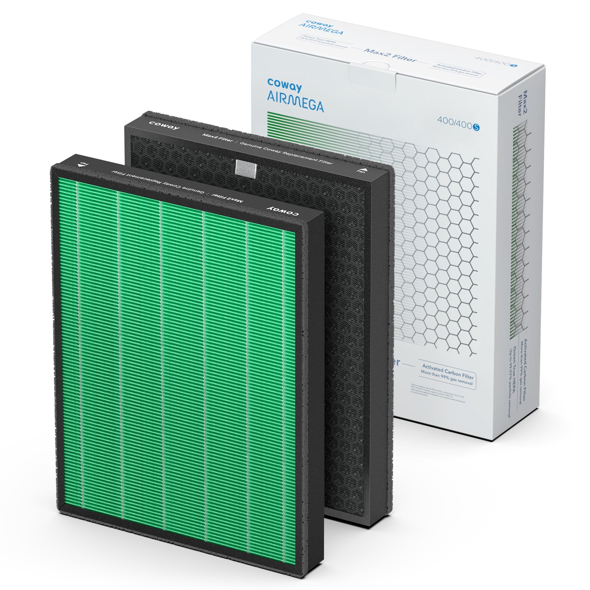 Coway Airmega 400/400S HEPA & Carbon Replacement Filter (12-month ...