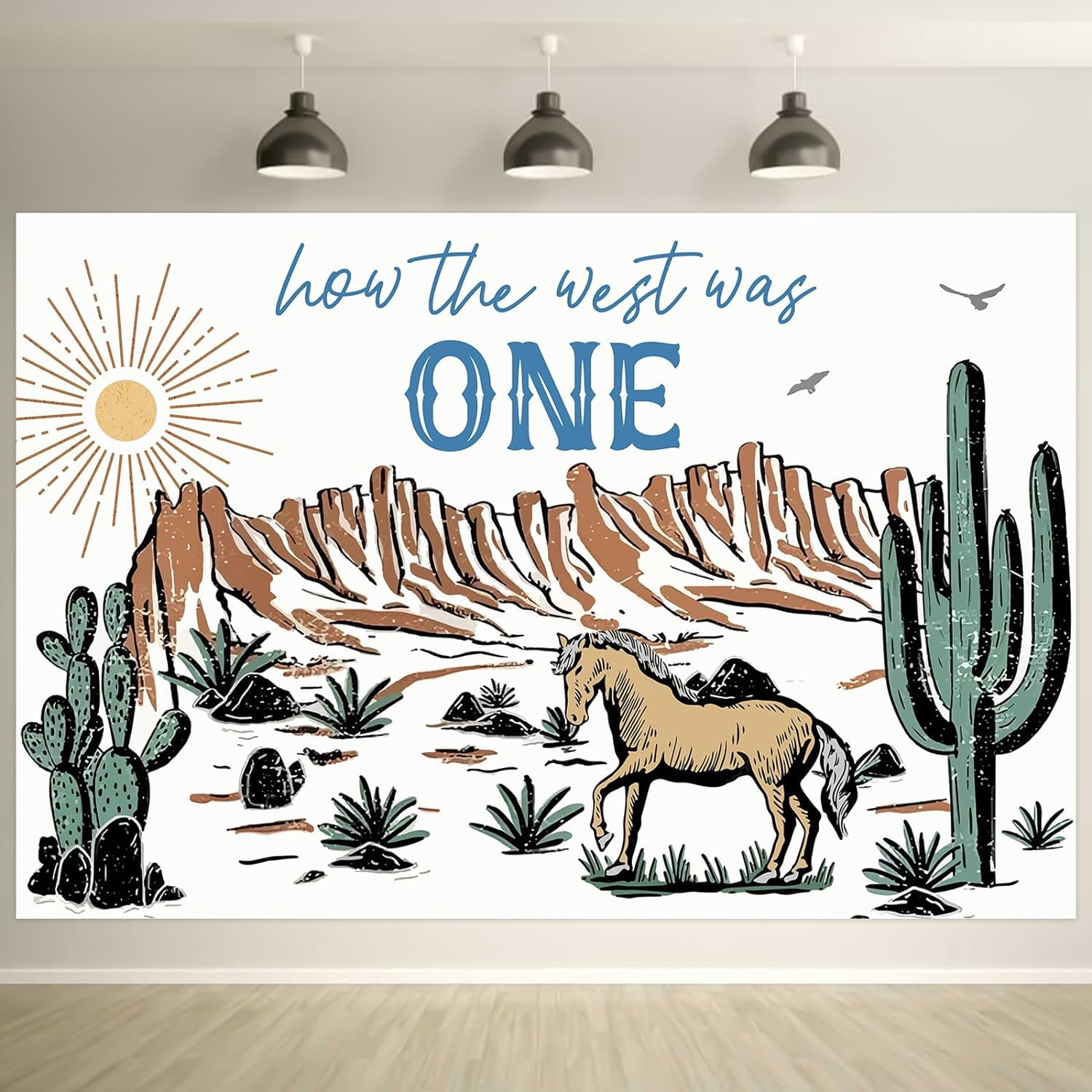 Cowboy 1st Birthday Decorations for Boys How The West was One Birthday ...