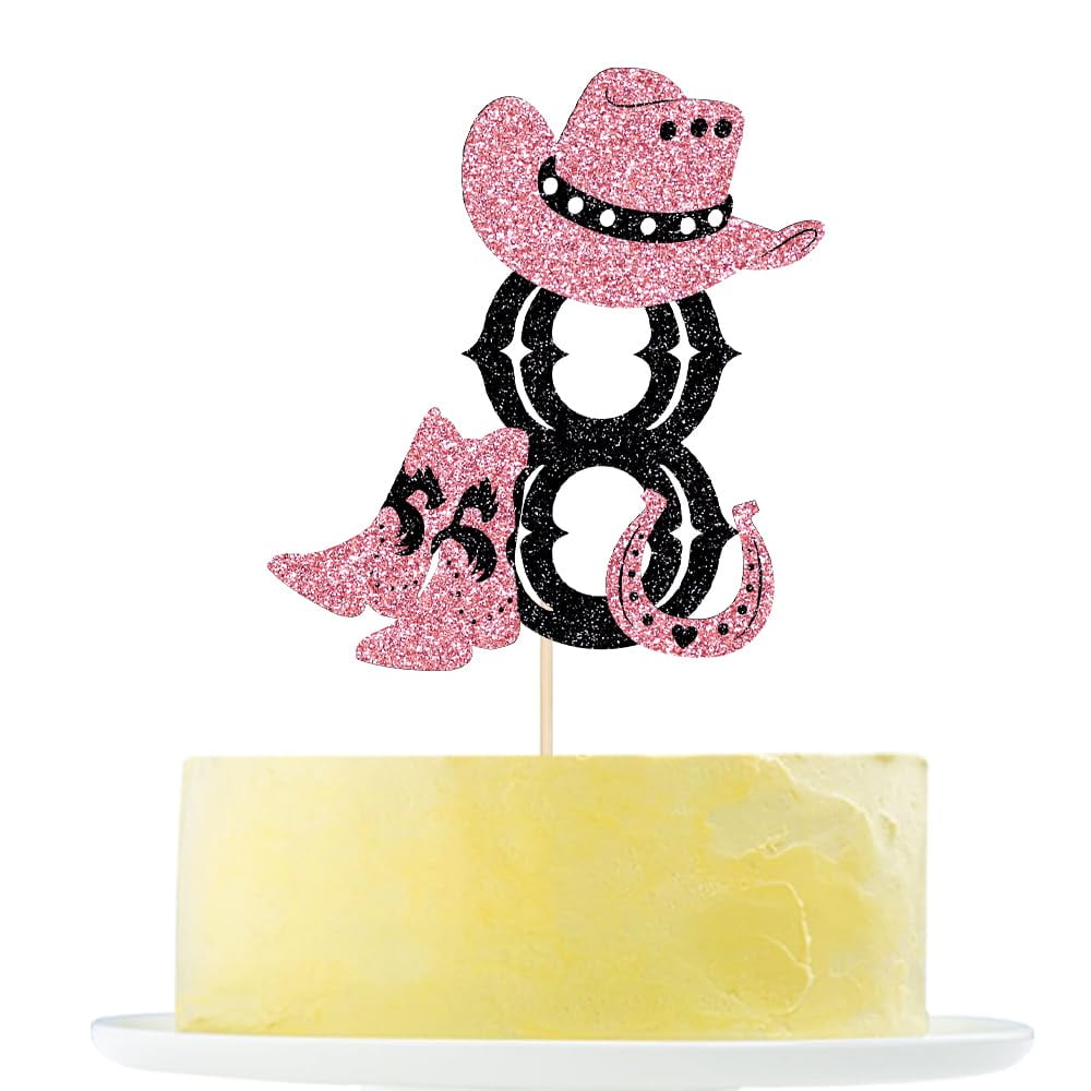 Cowboy 8th Birthday TWE5 Cake Topper 8-year-old cowboy theme boy and ...