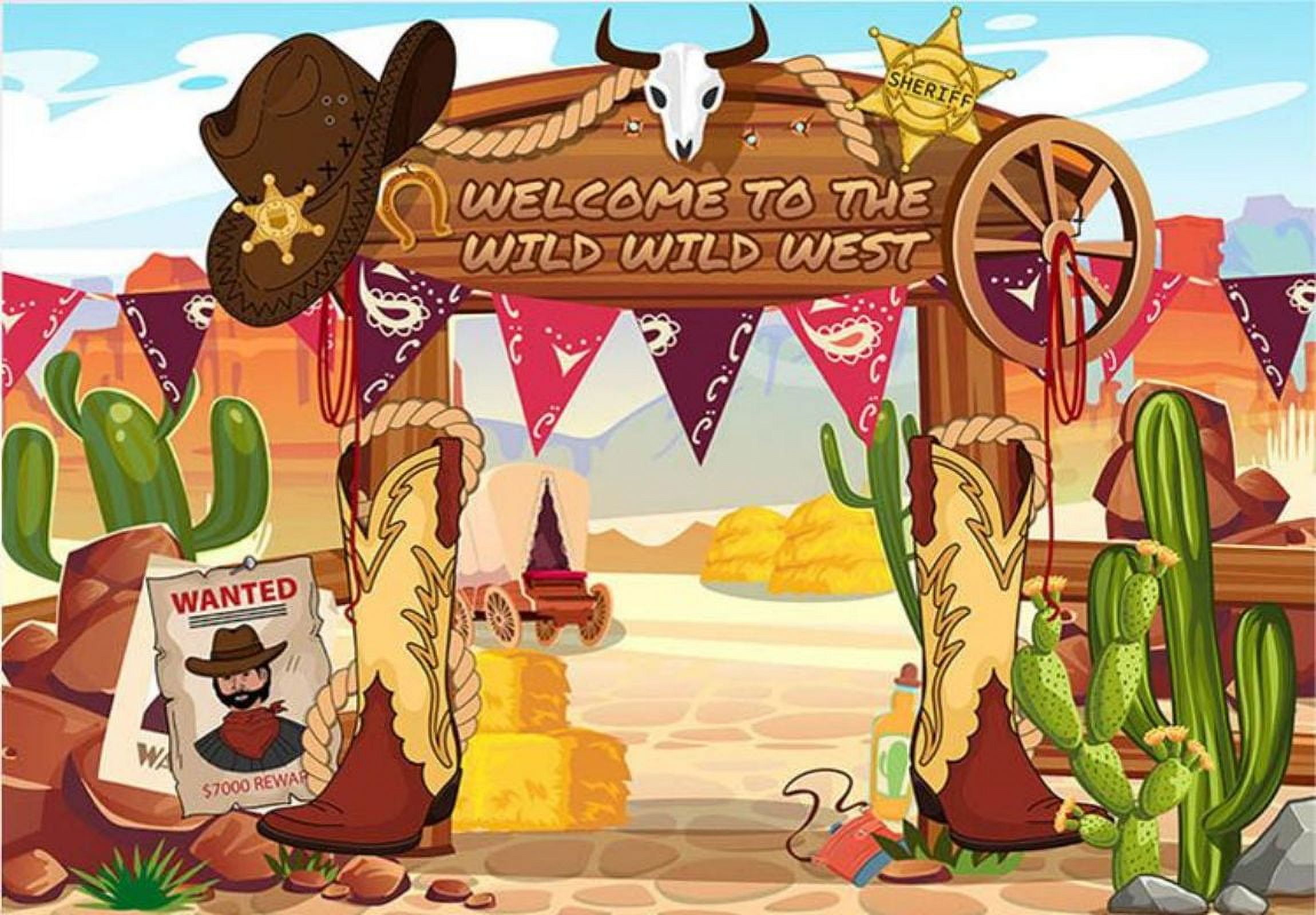 Cowboy Background Baby Shower Collectibles Photography Backdrops ...