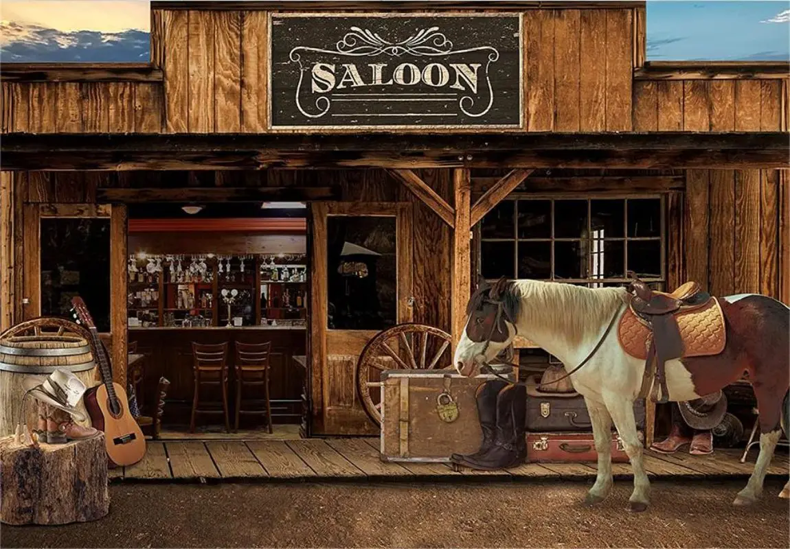 Cowboy Background Baby Shower Collectibles Photography Backdrops ...