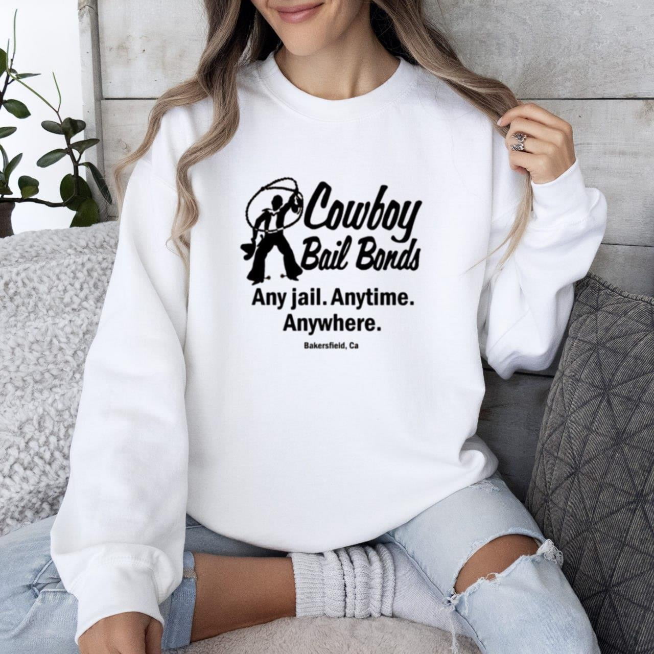 Cowboy Bail Bonds Funny Western Style Novelty Graphic Sweatshirt, up to ...
