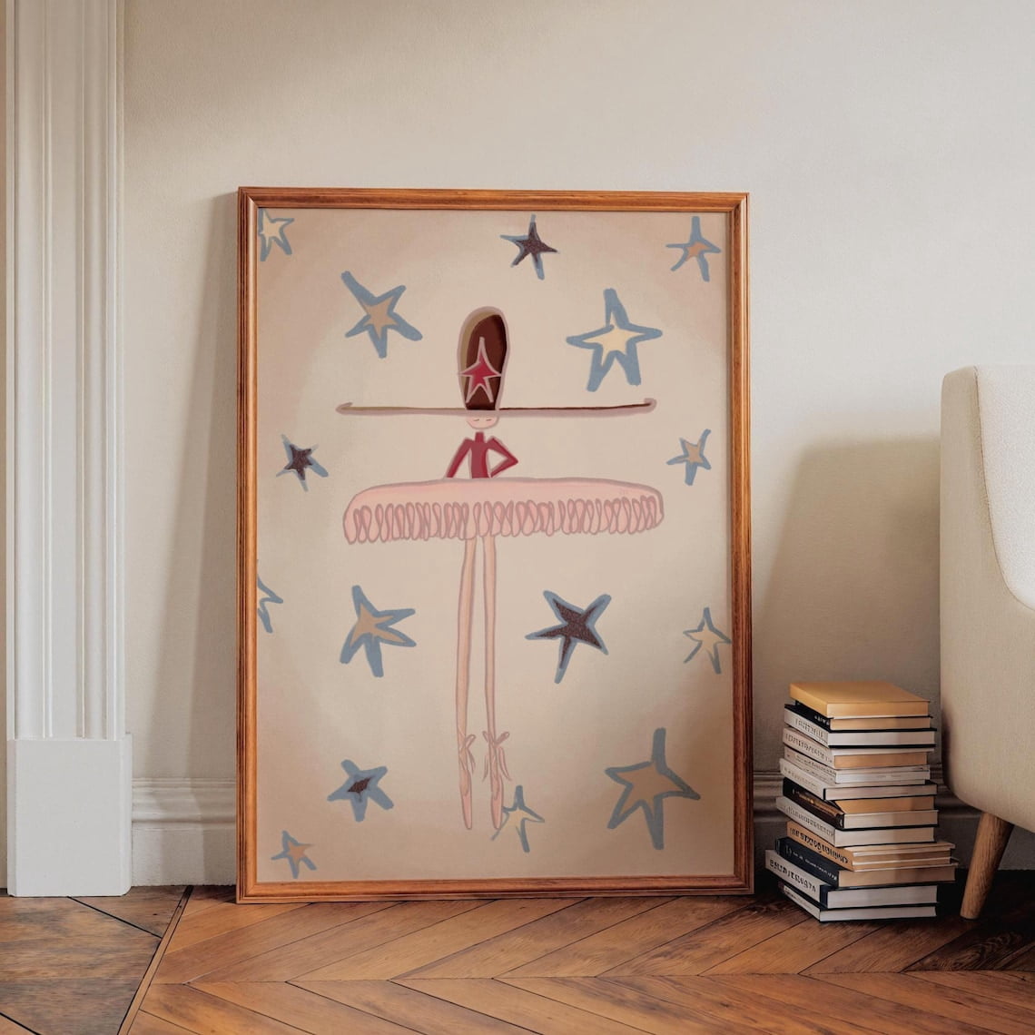 Cowboy Ballerina Wall Art Print, Western Nursery Decor, Unframed Paper ...
