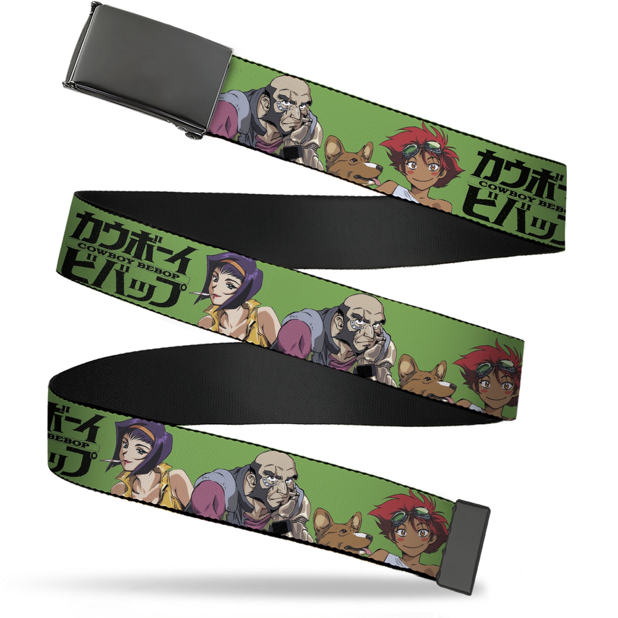 Adjustable Belt, Clamp Buckle, Cut-to-Fit, Cowboy Bebop Crew Group Pose ...