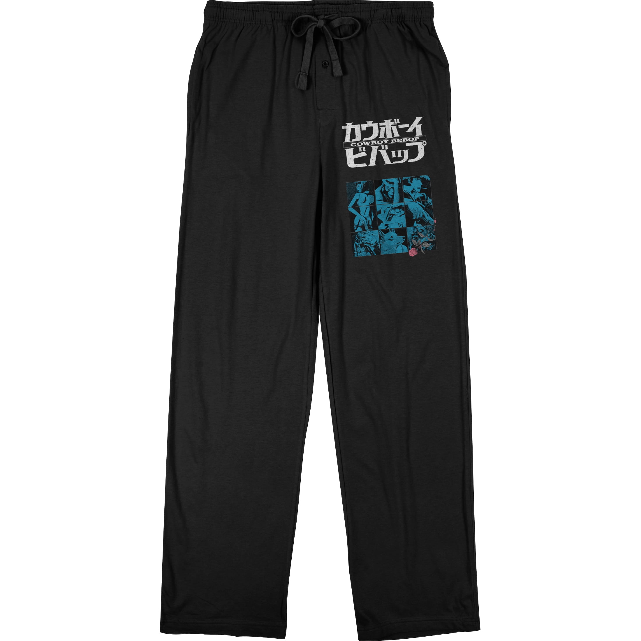 Cowboy Bebop Blue Halftone Men's Black Blue Quick Turn Pants-XXL ...