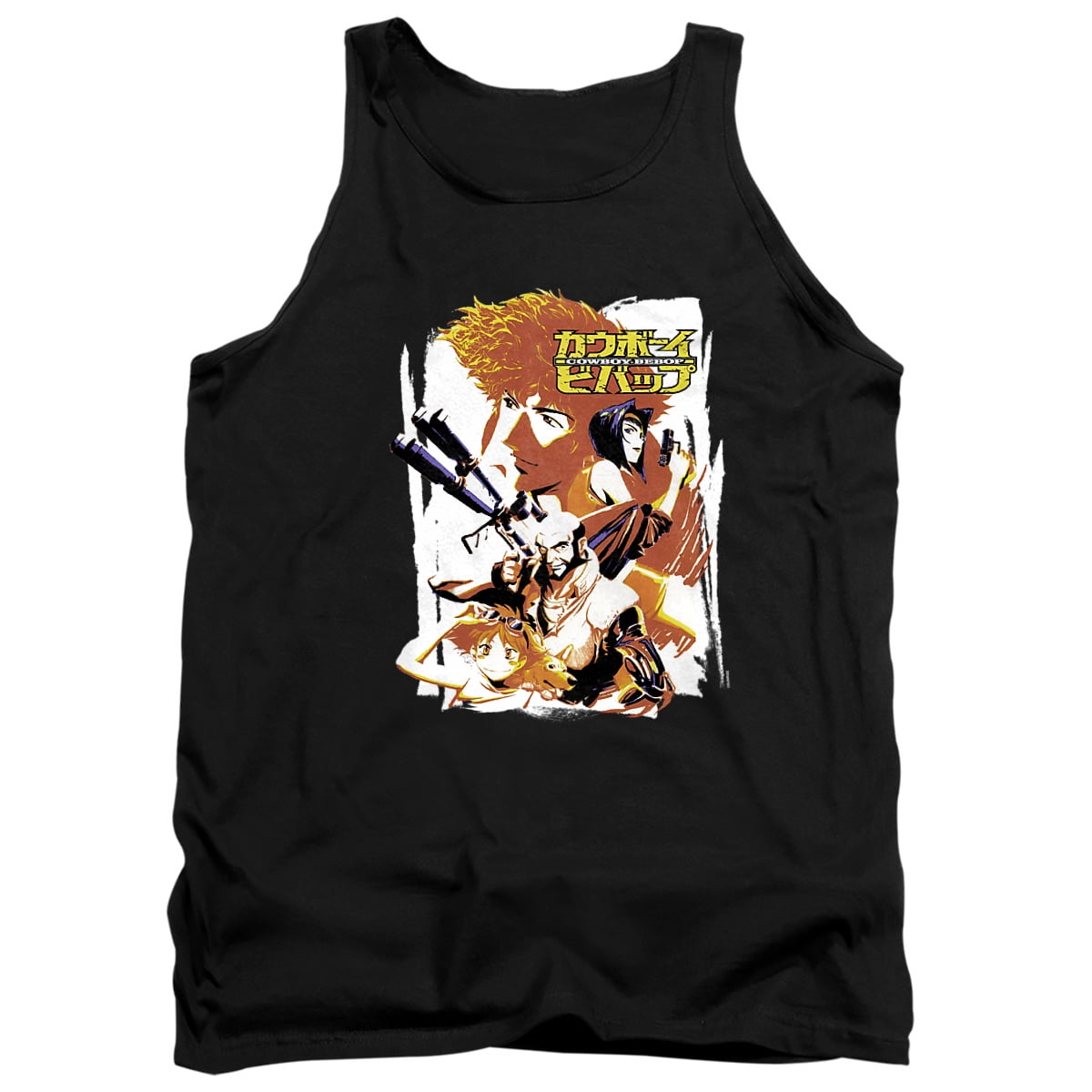 Cowboy Bebop Crew Bounty Hunting Unisex Adult Tank Top, Black, Medium ...