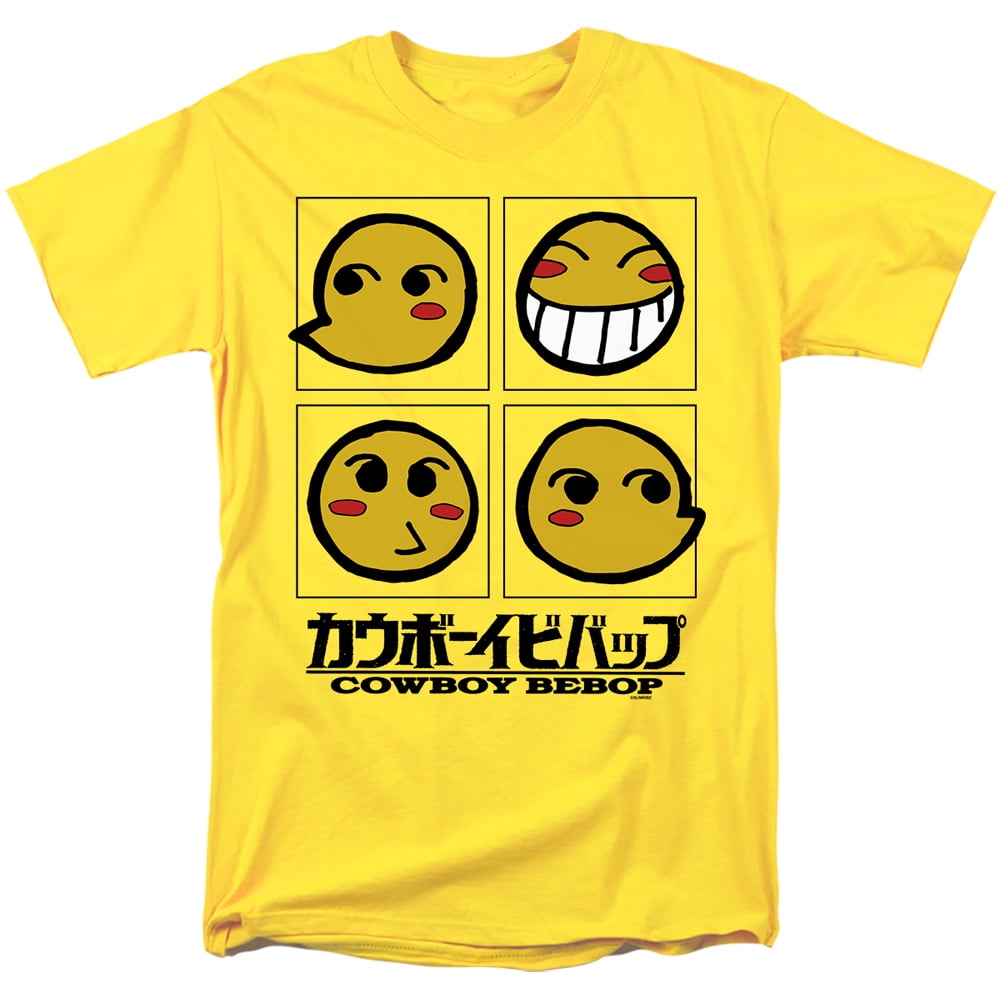 Cowboy Bebop Ed Computer Faces Grid Unisex Adult T Shirt, Yellow, 3X ...