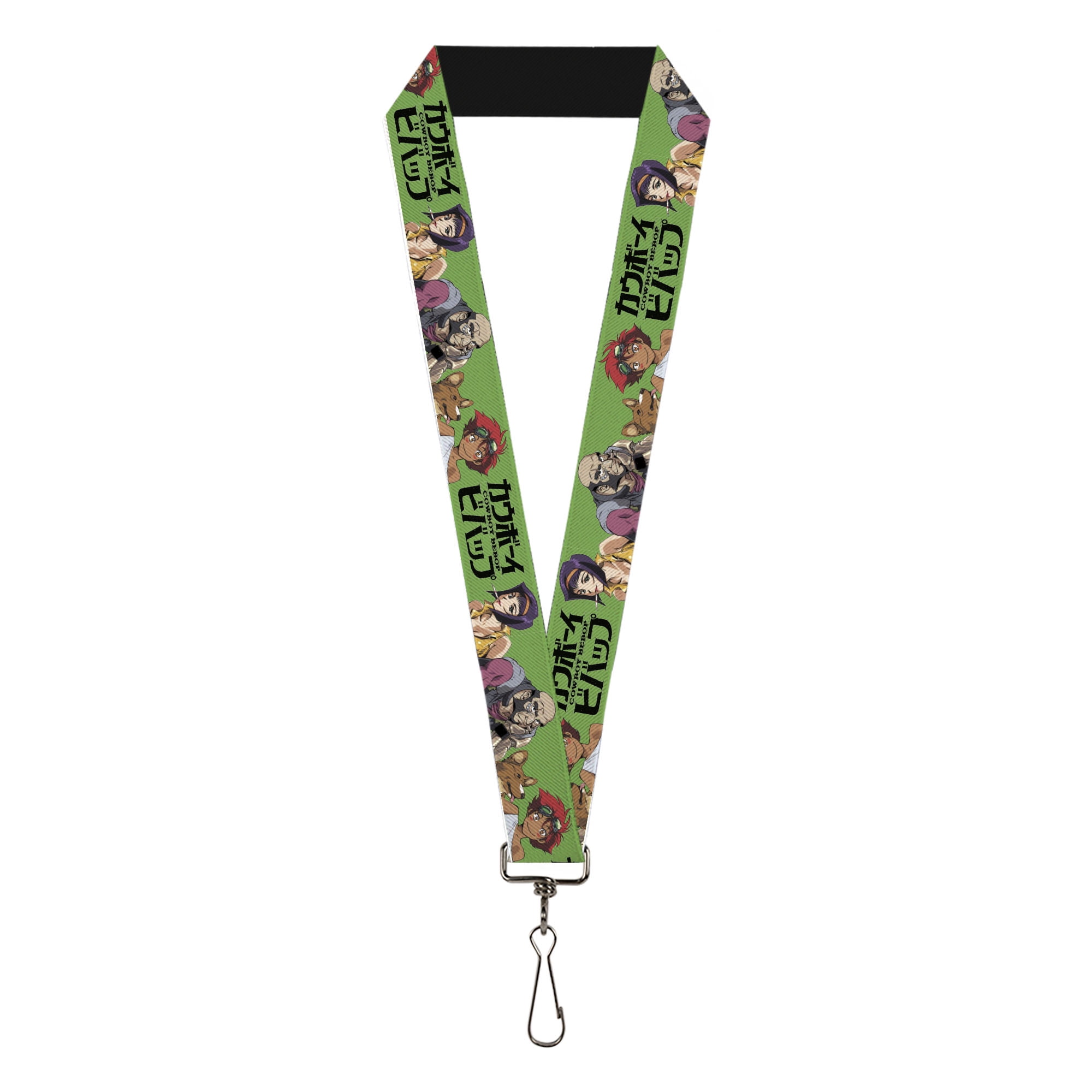 Cowboy Bebop Lanyard, Cowboy Bebop Crew Group Pose and Title Logo Green ...