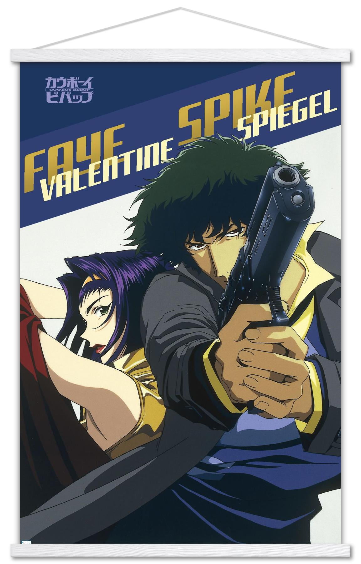 Cowboy Bebop - Spike & Faye Wall Poster with Wooden Magnetic Frame, 22. ...