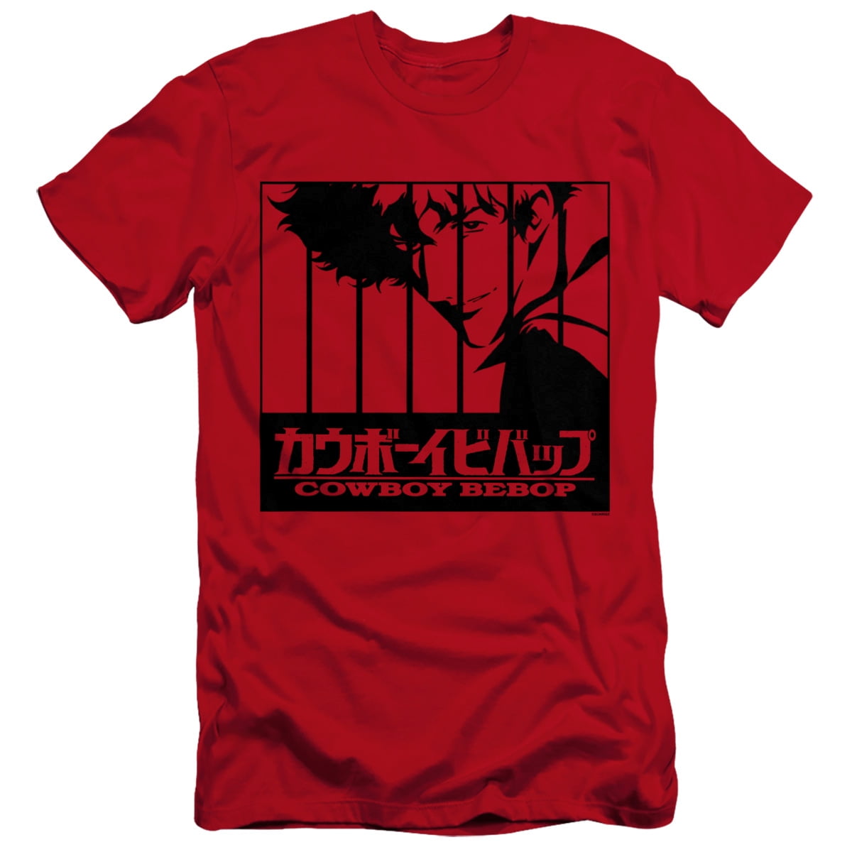 Cowboy Bebop Spike Intro Bars Unisex Adult Canvas Brand T Shirt, Red ...
