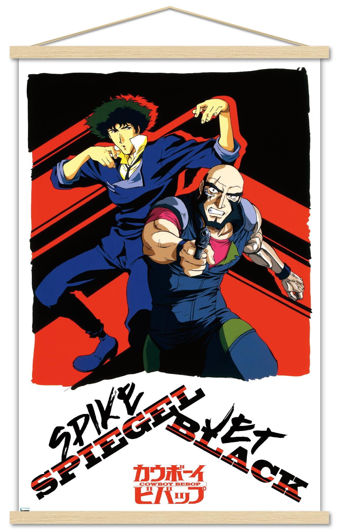 Cowboy Bebop - Spike & Jet Wall Poster with Wooden Magnetic Frame, 22. ...