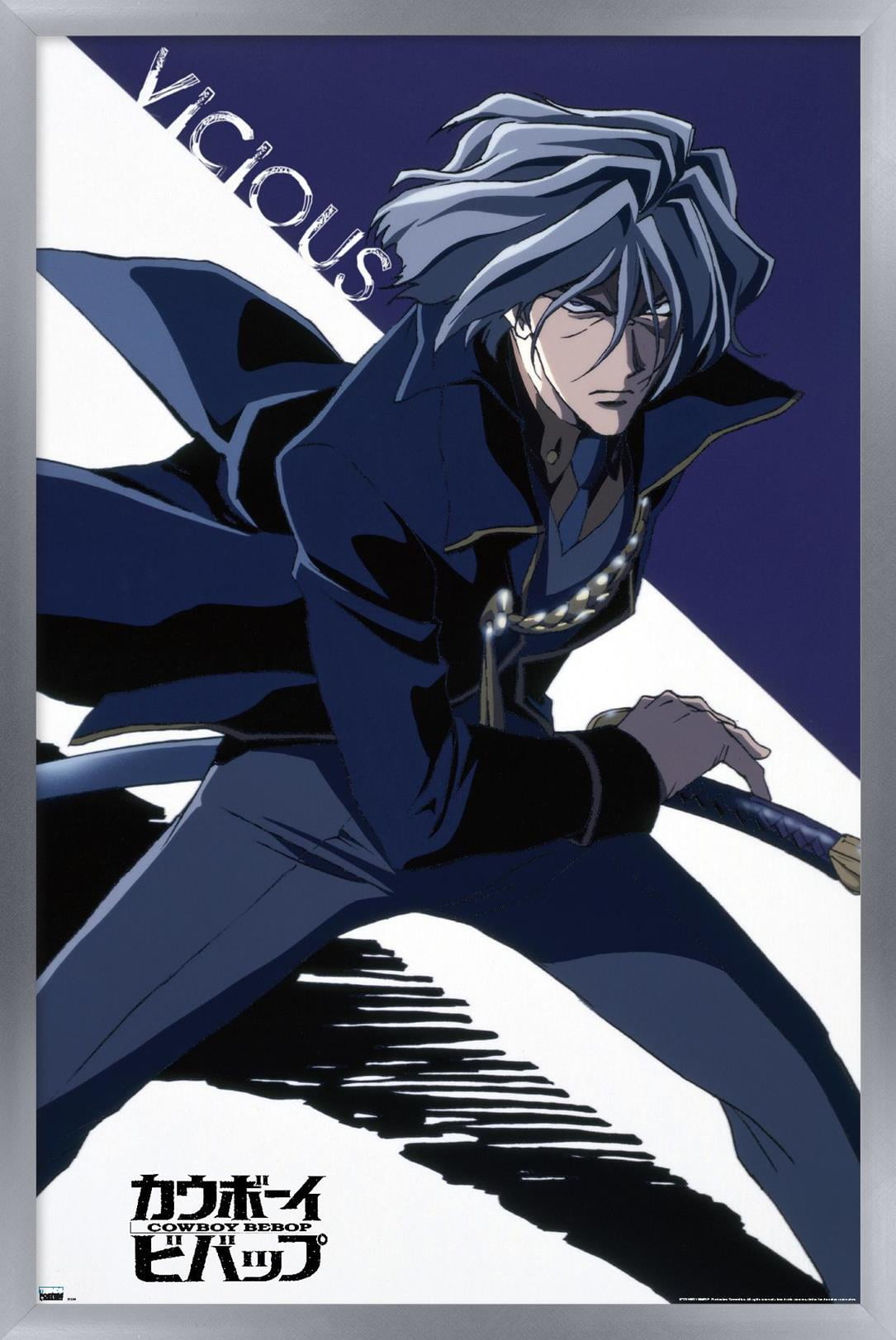 Cowboy Bebop - Vicious Wall Poster, 22.375" x 34", Framed - Walmart.com