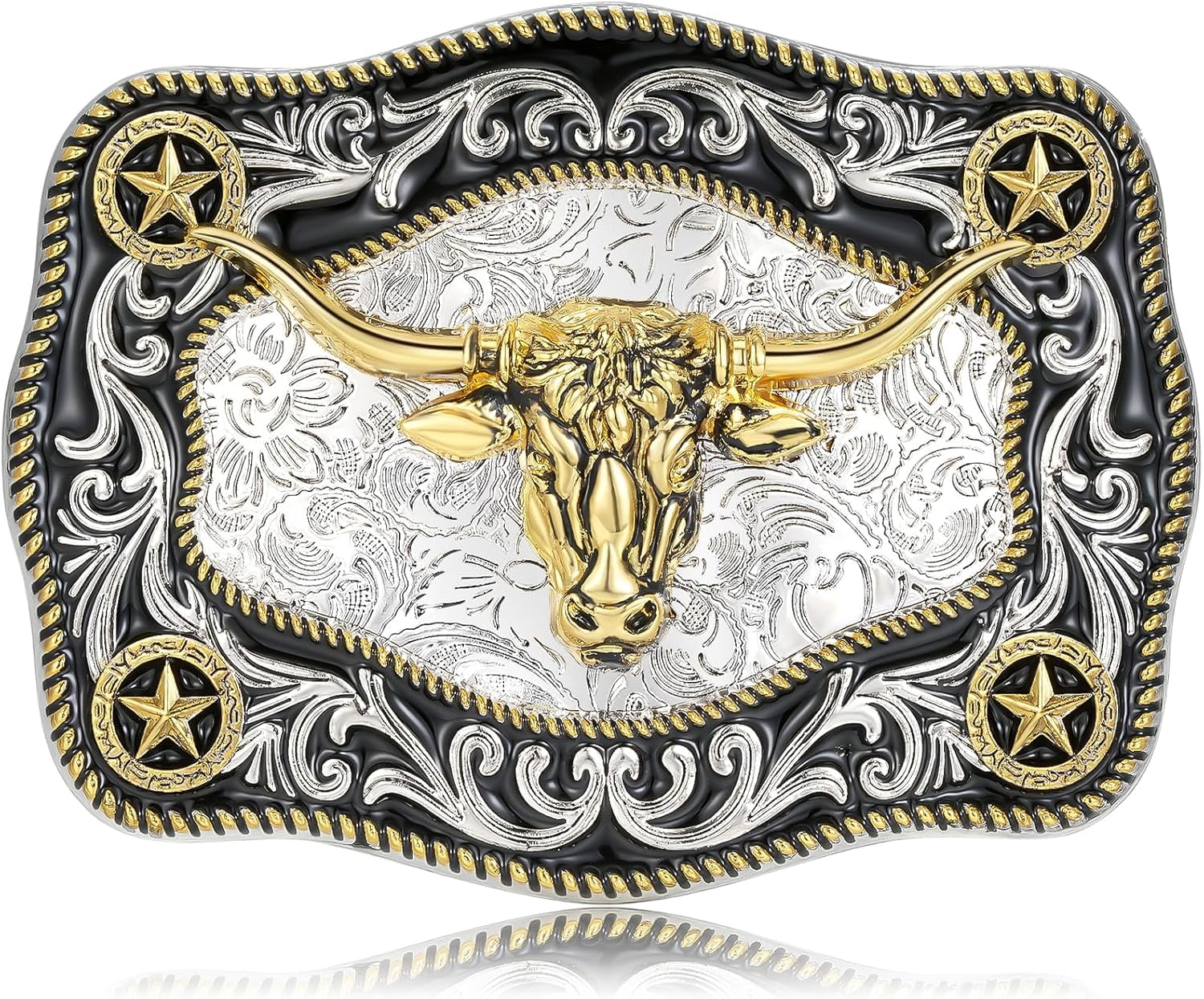 Cowboy Belt Buckle for Men Western Cowgirl Rodeo Longhorn Bull Belt ...