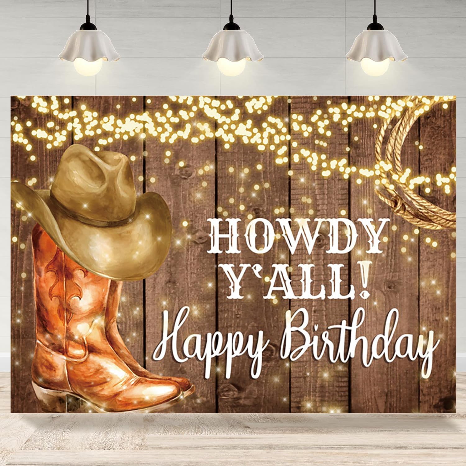 Cowboy Birthday Backdrop for Western Rustic Rodeo Photography ...