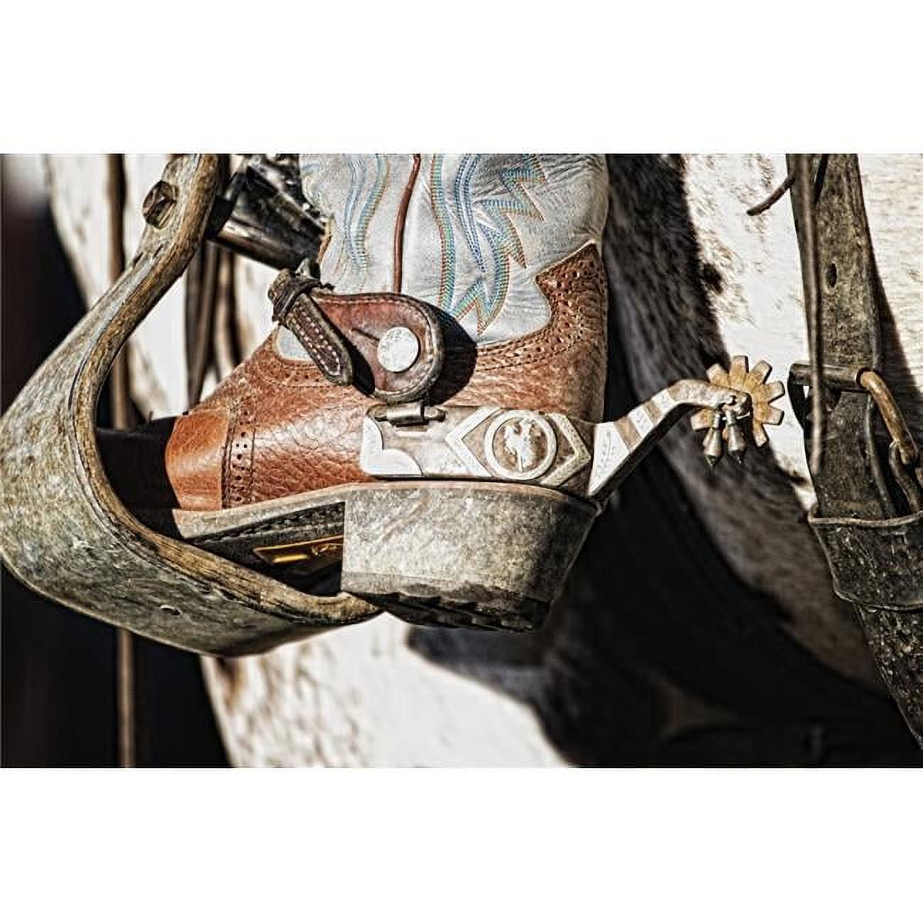 Cowboy Boot Heel And Spur In Saddle Stirrup Poster Print - Walmart.com
