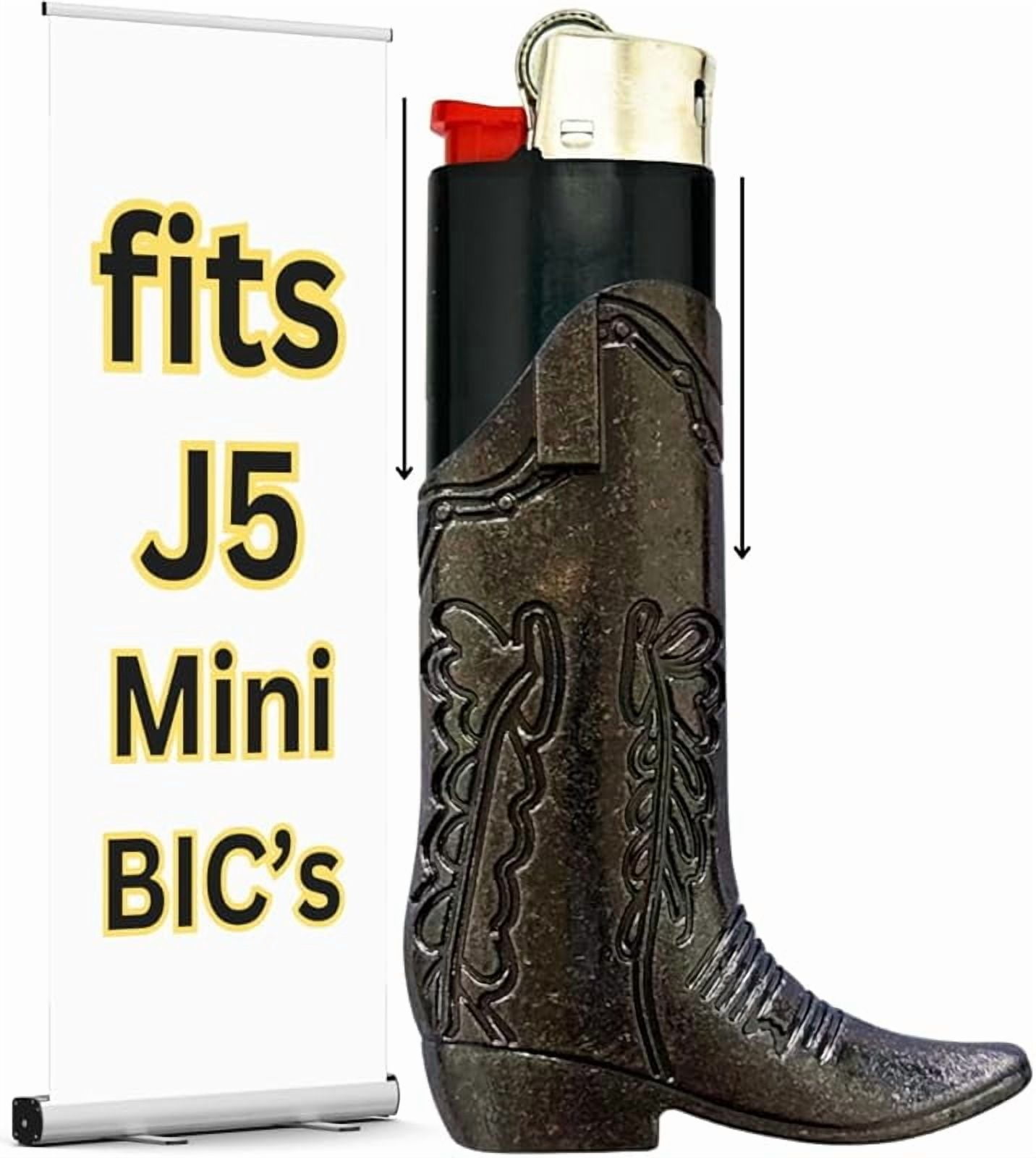 Cowboy Boot Lighter Case. Cow Boy Boot Lighter Holder Sleeve for J5 and ...