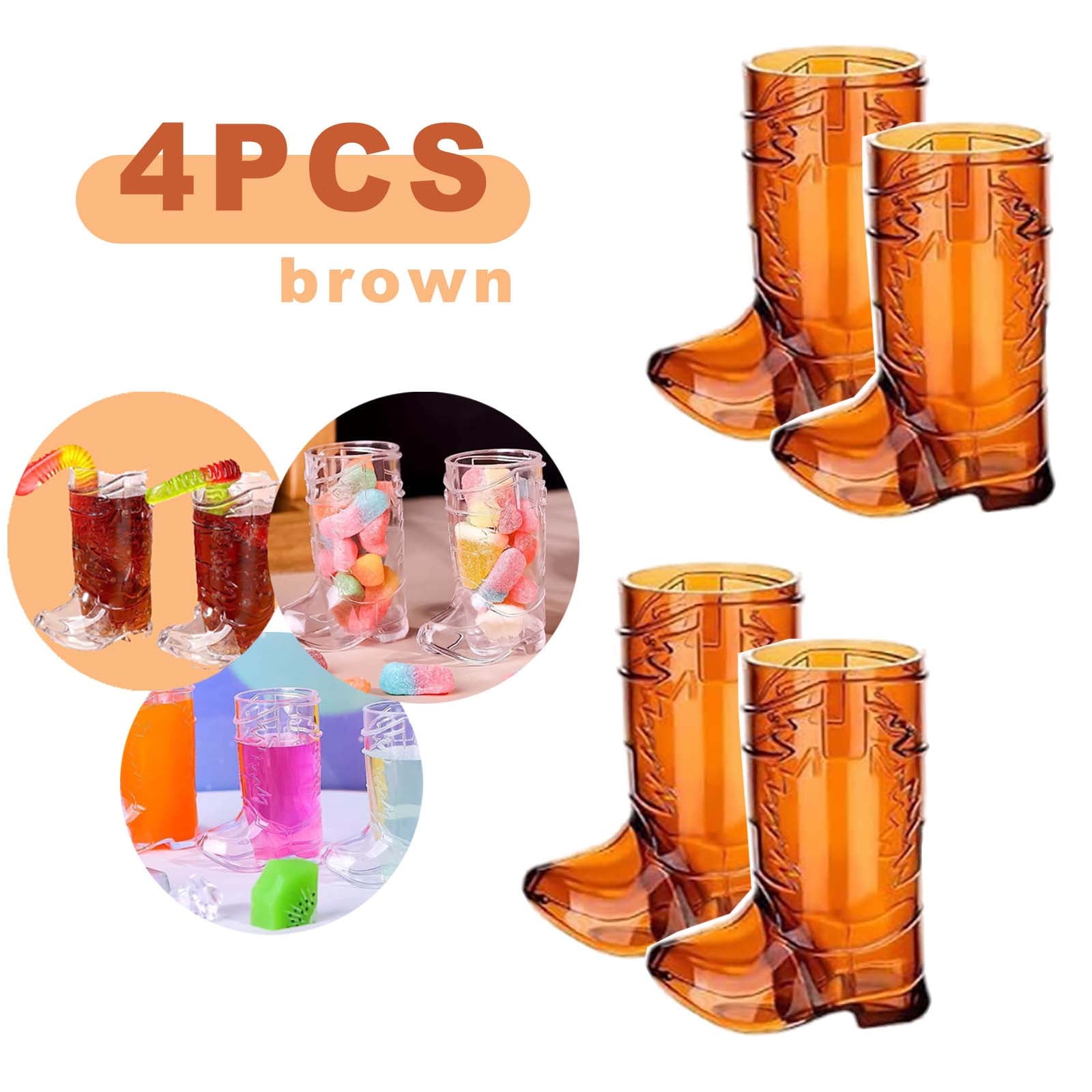 Cowboy Boot Shot Glasses -Reusable Boot Cups for Cowboy Cowgirl Western ...