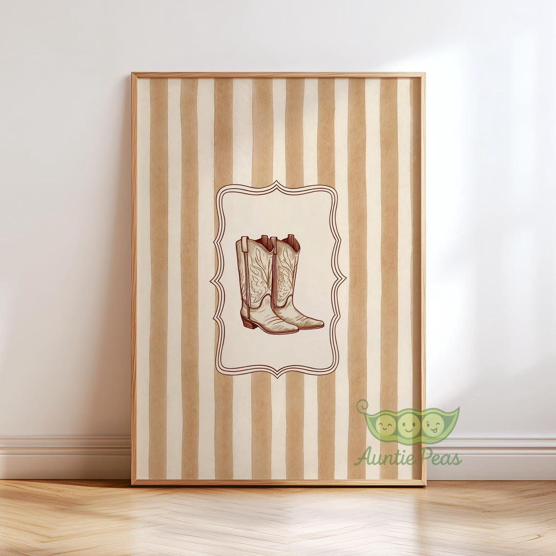 Cowboy Boots Beige Western Rodeo Wall Art Poster Unframed Paper Print ...