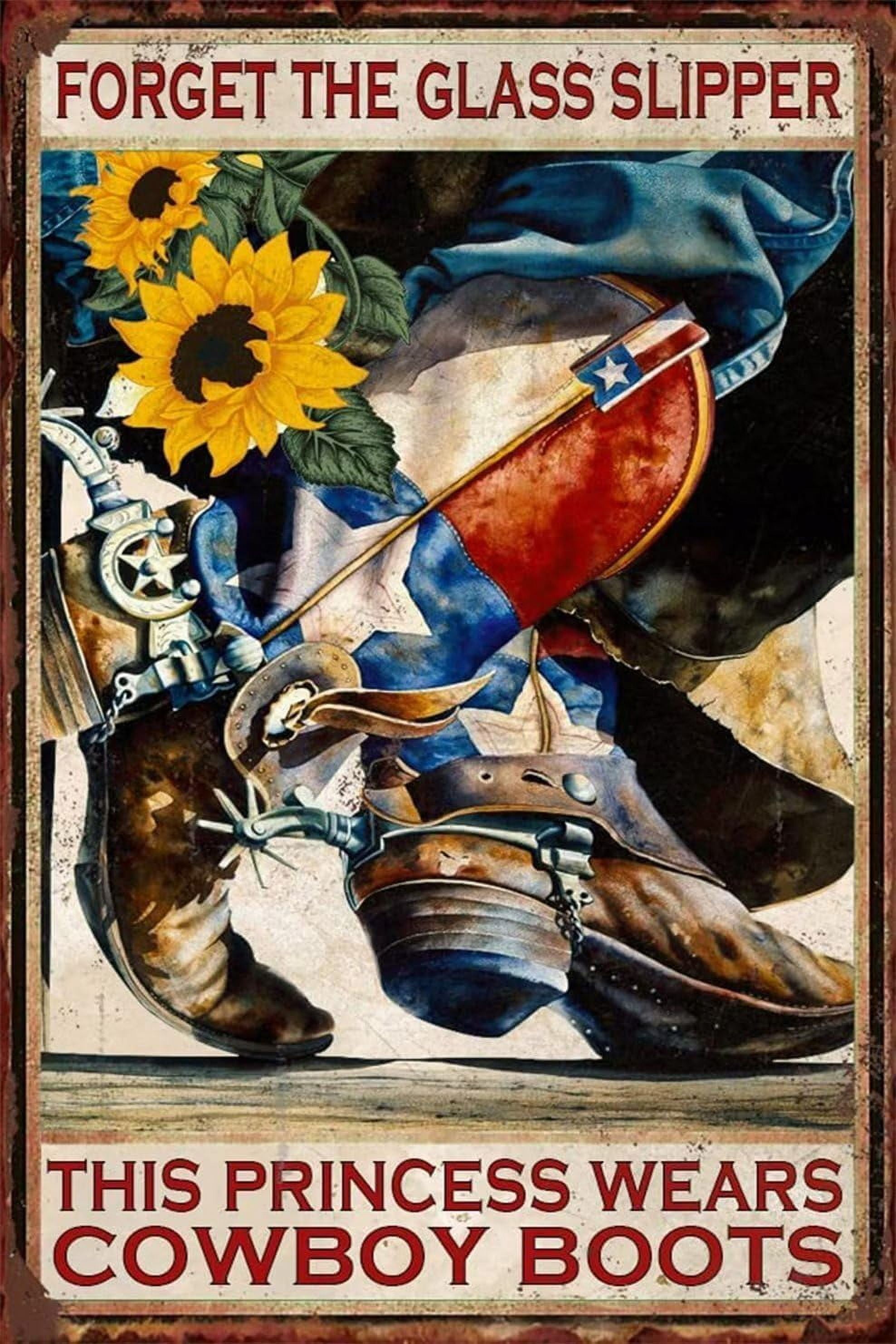 Cowboy Boots Diamond Art Kits for Adults,Forget The Glass Slipper DIY ...