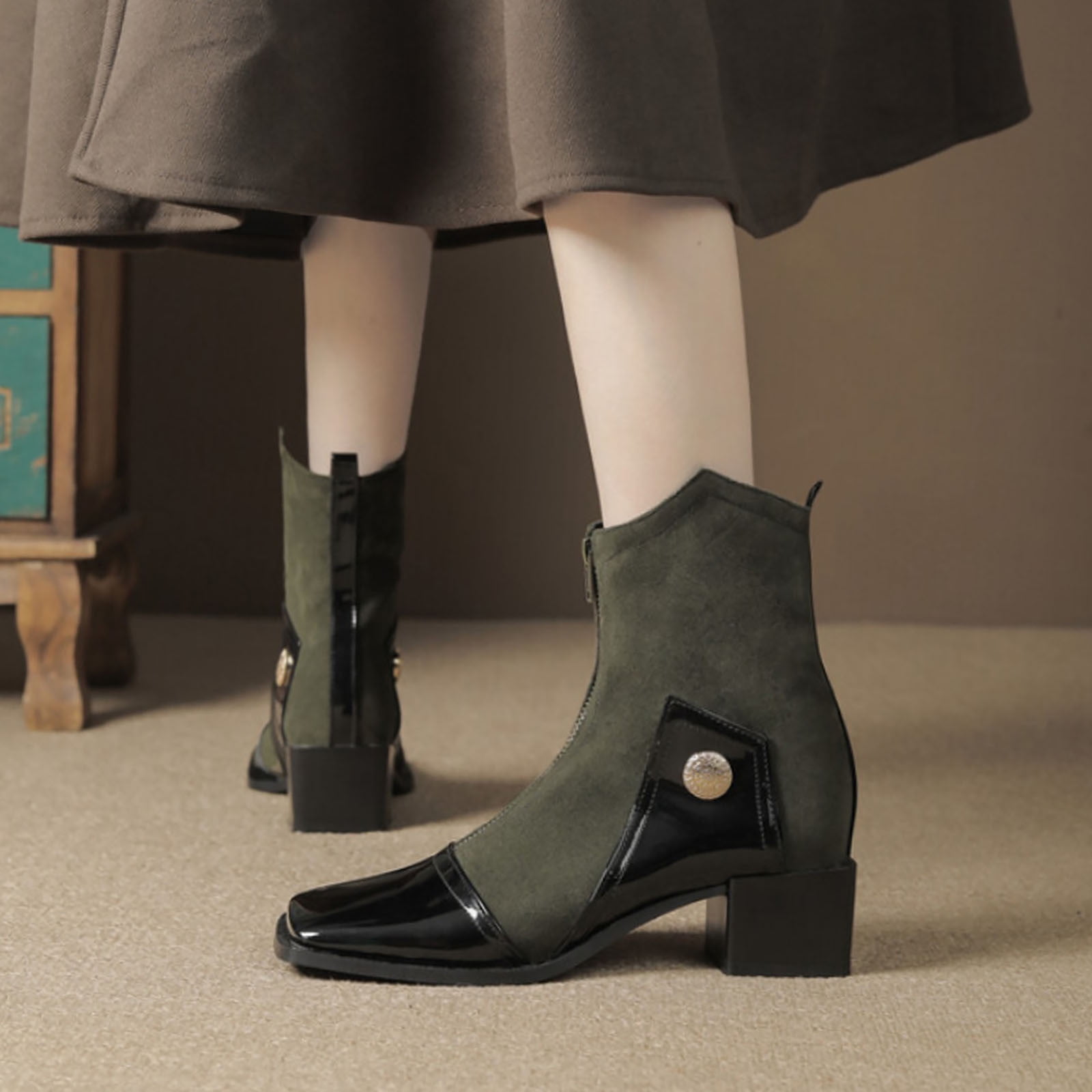 Cowboy Boots For Women Wide Calf Women Cowboy Boots Ankle Boots Silver ...