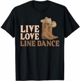 Cowboy Boots Line Dancing T-Shirt - Walmart.com