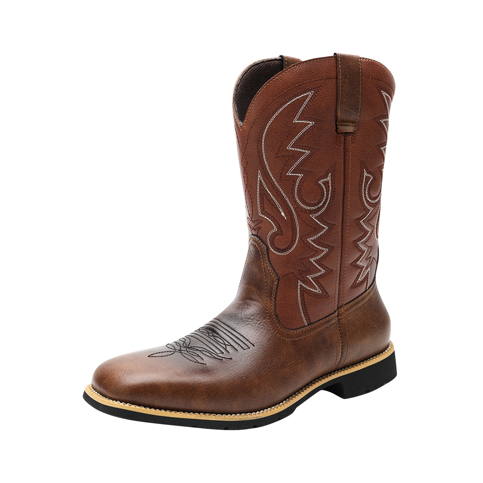 Cowboy Boots For Men - Mens Sport Wide Square Toe Western Boot,Oil/Slip ...