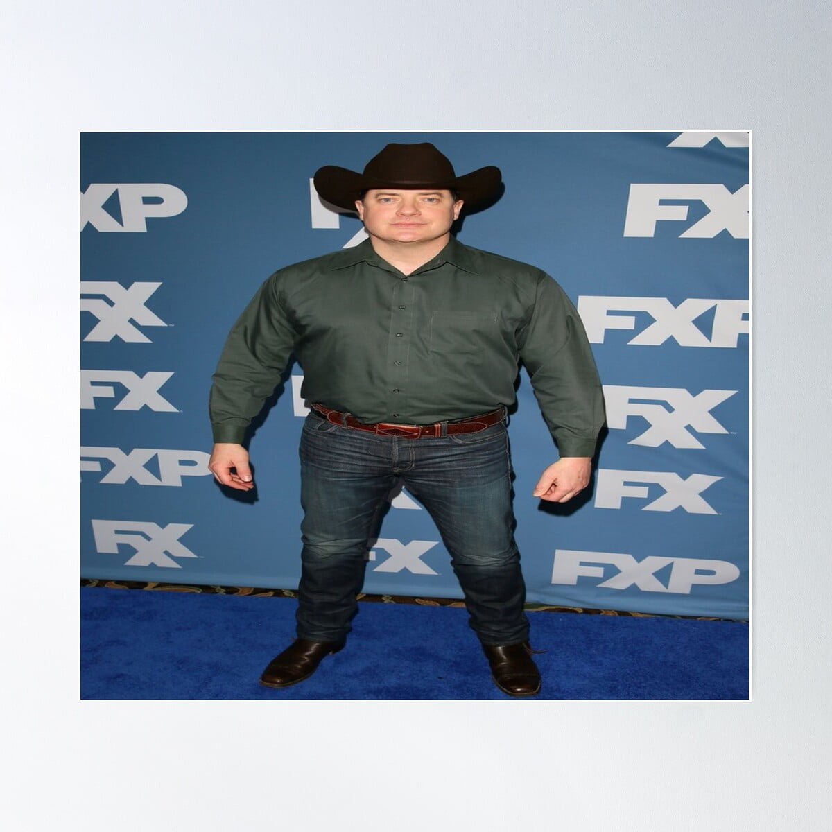 Cowboy Brendan Fraser Poster Wall Art, Modern Wall Decor For Living ...