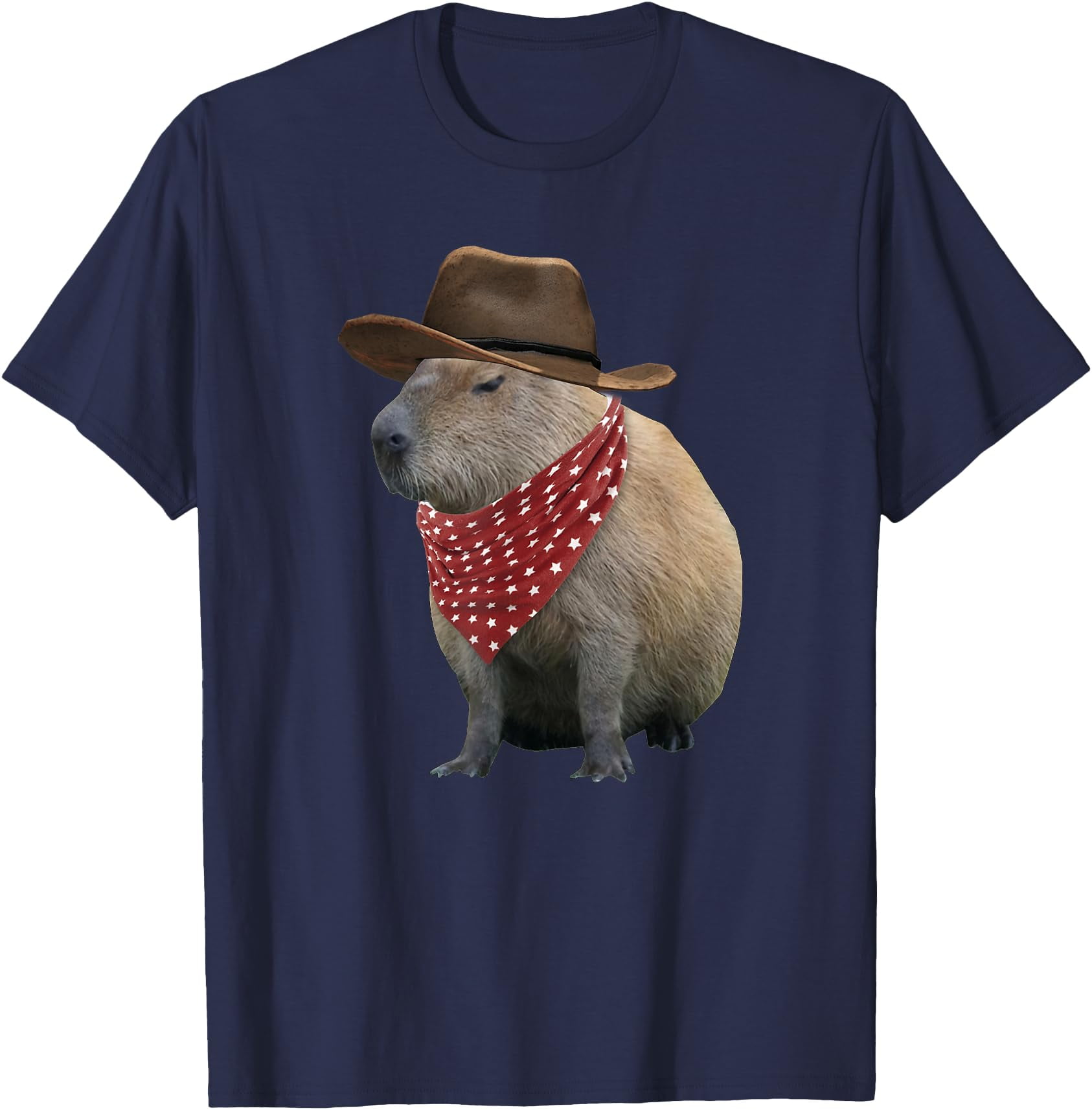 Cowboy Capybara Funny Howdy Capy Unisex T-Shirt for Men Women Kids ...