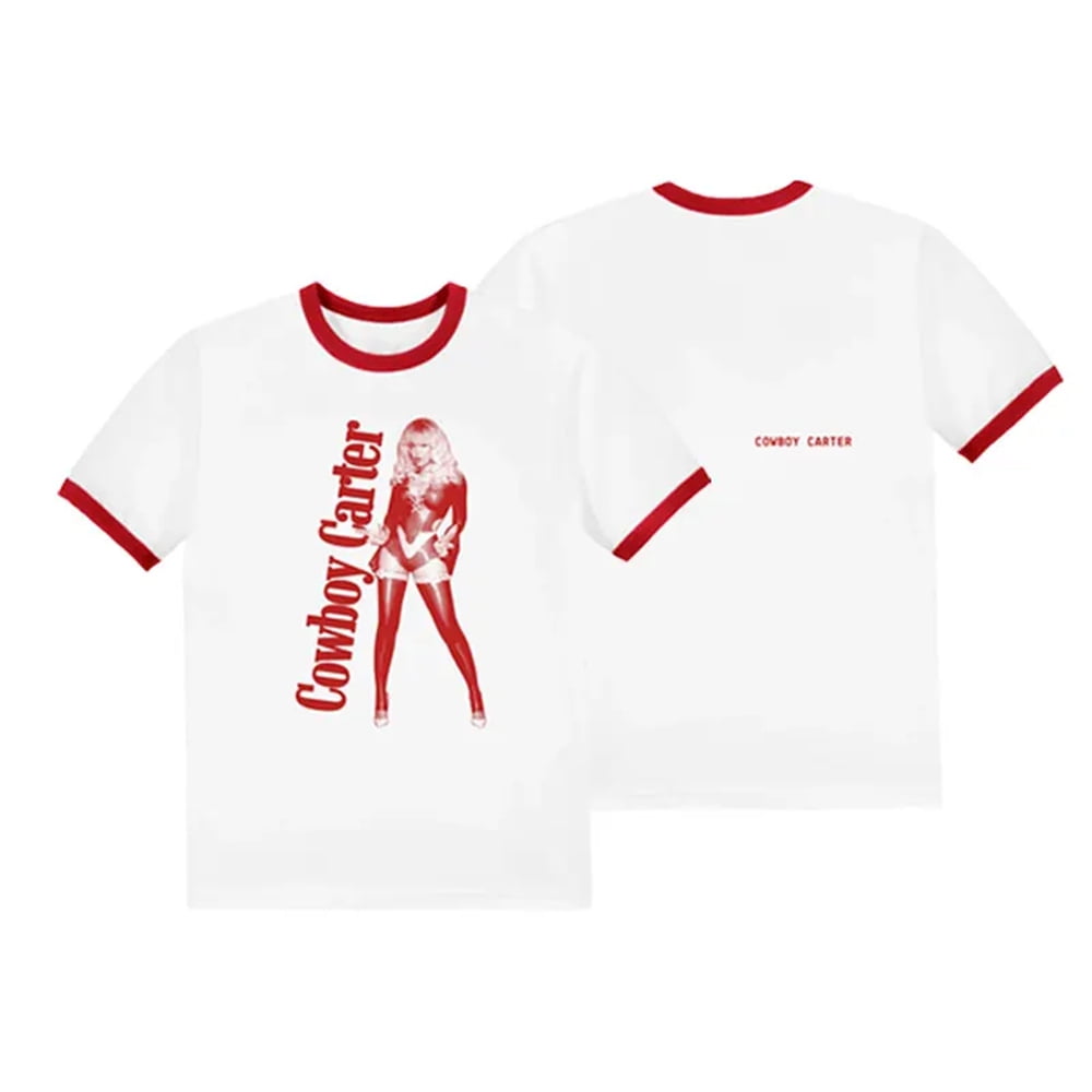 Cowboy Carter Album Merch T-shirt 2024 Tour Crewneck Short Sleeve ...
