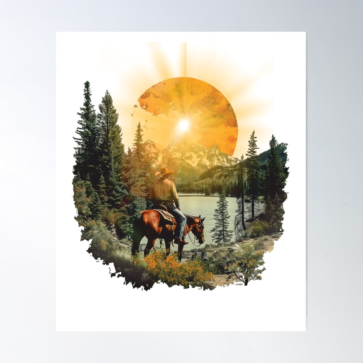 Cowboy Carter On The Wild West Poster Wall Art, Modern Wall Decor For ...