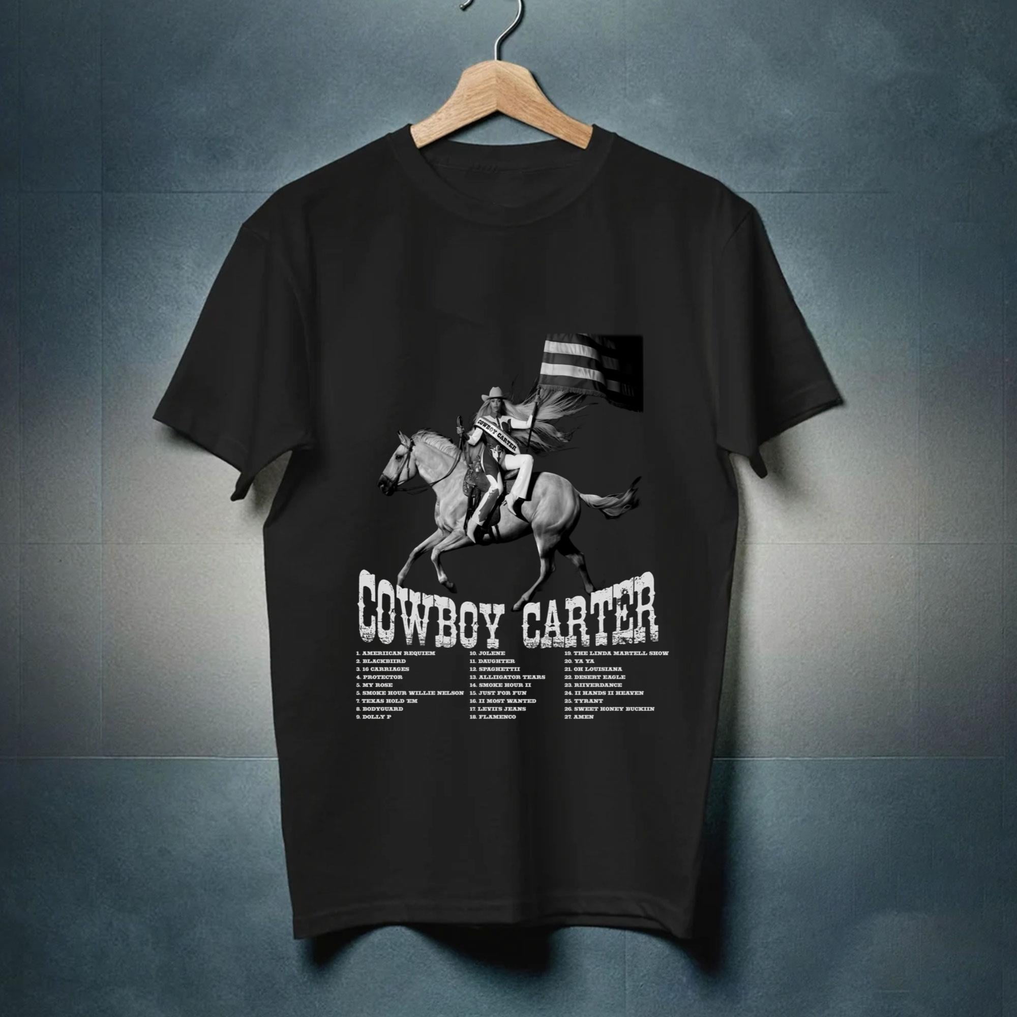 Cowboy Carter Shirt Retro Music Graphic Gift for Her New Instock ...