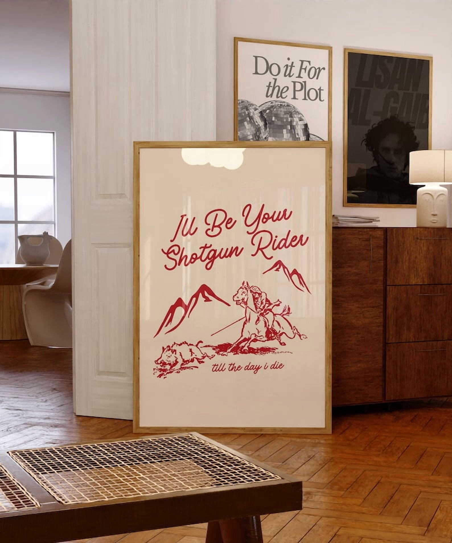 Cowboy Carter Shotgun Rider Lyric Art - Western Aesthetic Music Poster ...