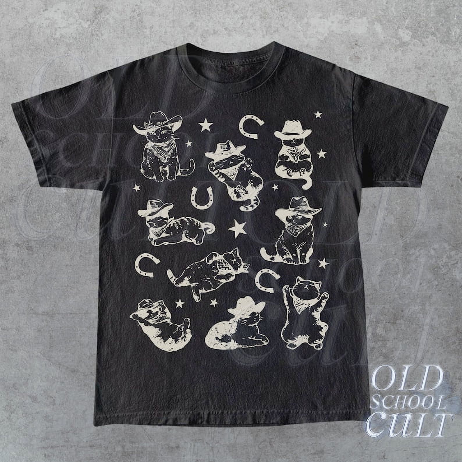 Cowboy Cats And Kittens Western Cowboy Vintage T-Shirt, Retro 90s ...