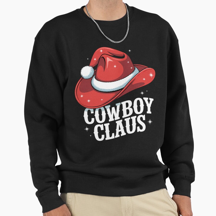 Cowboy Claus Cowboy St. Nick Unisex Sweatshirt Xmas Christmas Western ...
