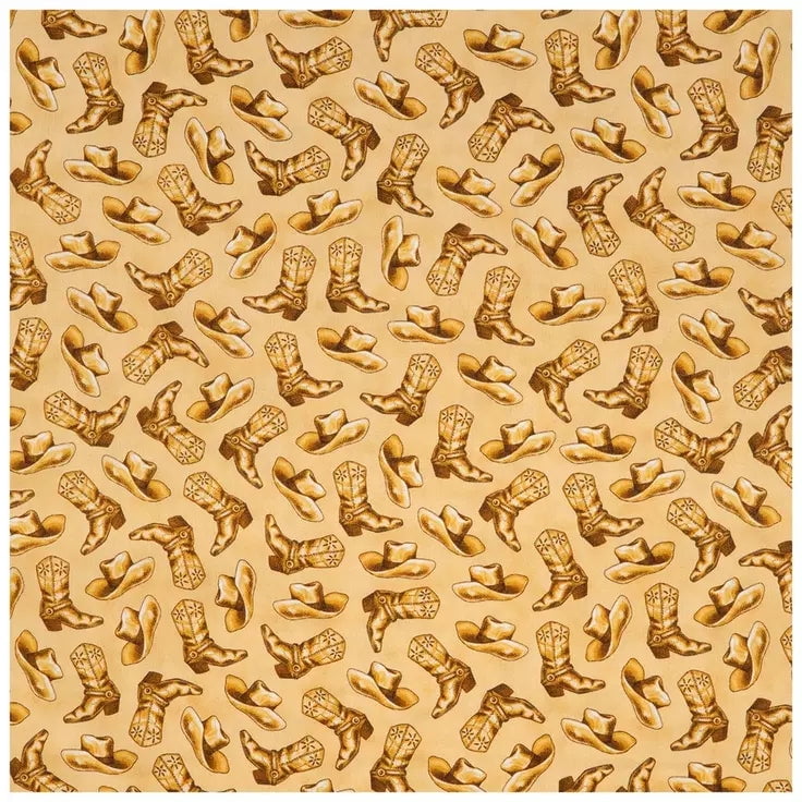 Cowboy Cotton Calico Fabric - Walmart.com