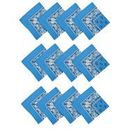 12 Pack Premium Cotton Head Wrap Scarf Bandana Multiple Colors 22" X 22 ...