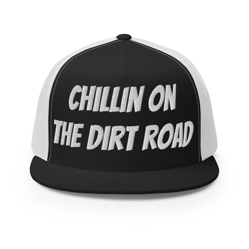 Cowboy Country Music Embroidered Trucker Cap, Chillin On The Dirt Road ...