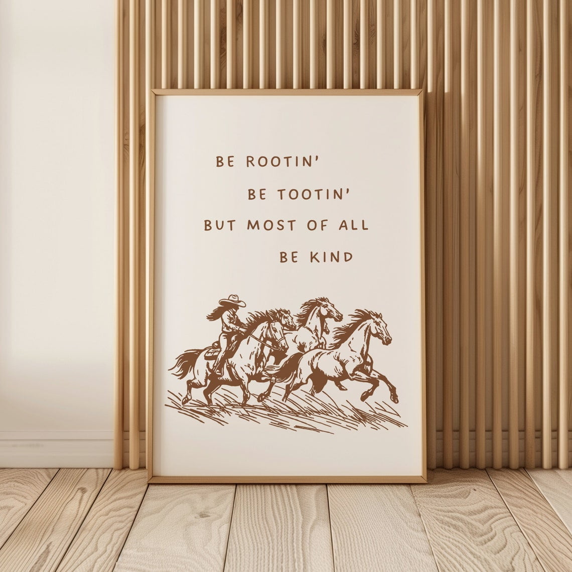 Cowboy Cowgirl Quote Western Poster Wall Art Be Rootin' Be Tootin' Be ...