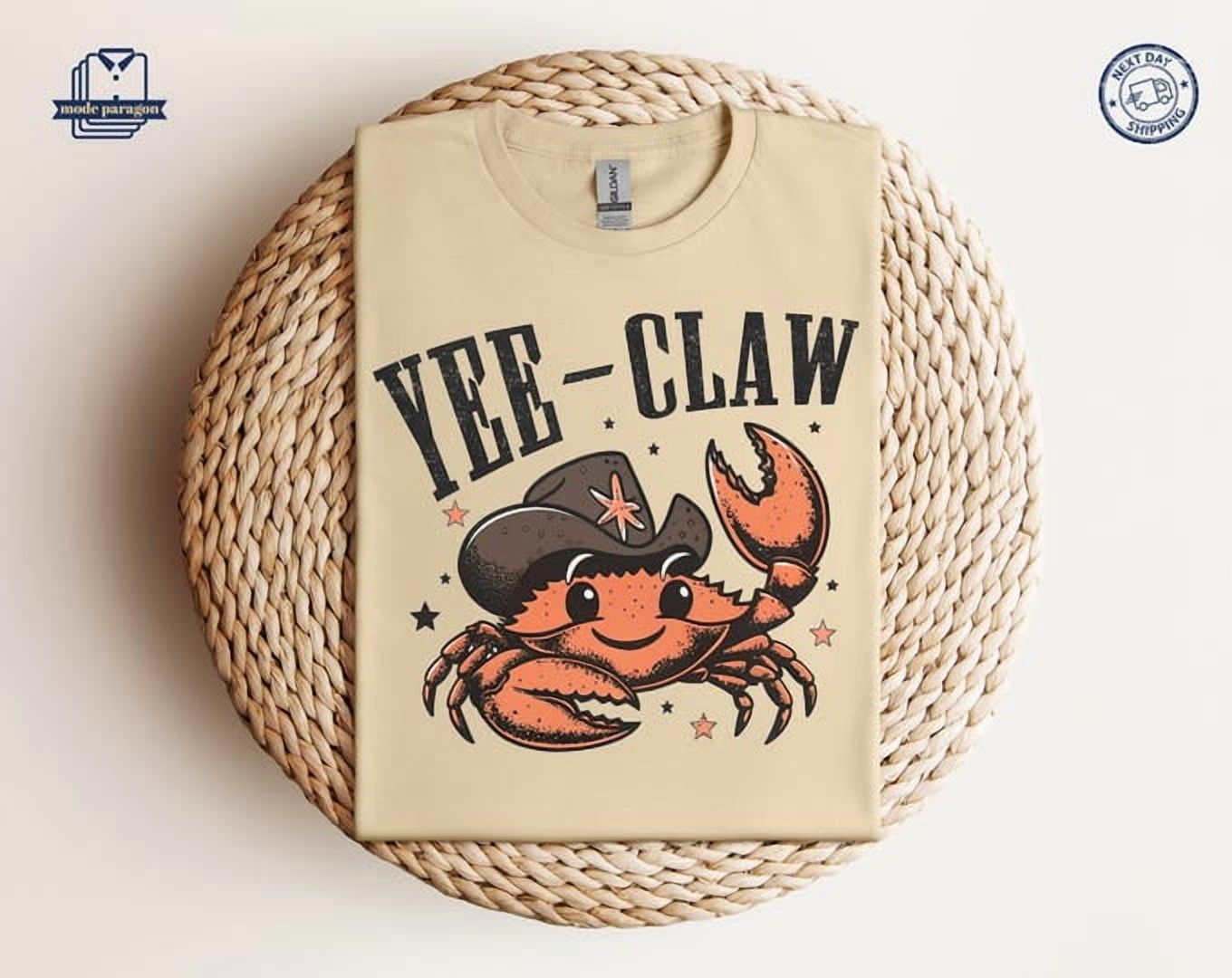 Cowboy Crab Shirt, Western Gift, Yee Claw T-shirt, Crawfish Hoodie ...