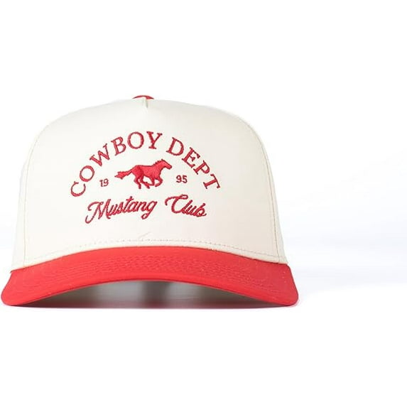 Cowboy Dept Mustang Club Hat, Vintage Western Cowboy Baseball Cap with ...